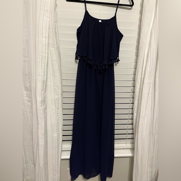 Dresses | Macy Blue Target Maxi Dress | Poshmark